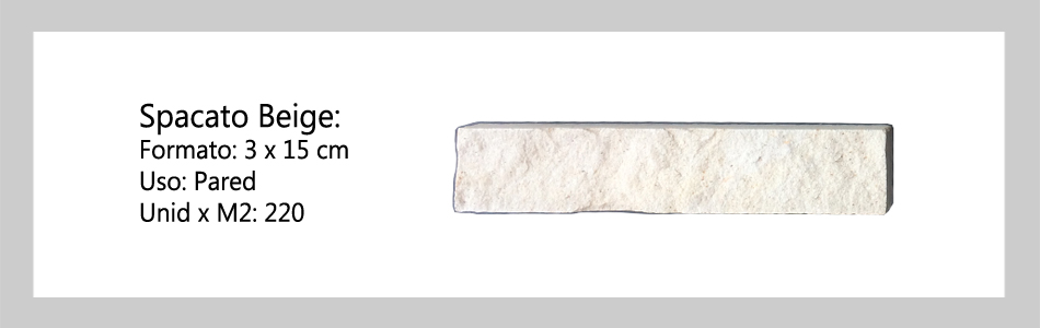 Spacato 3x15 Beige - Terraceramic's