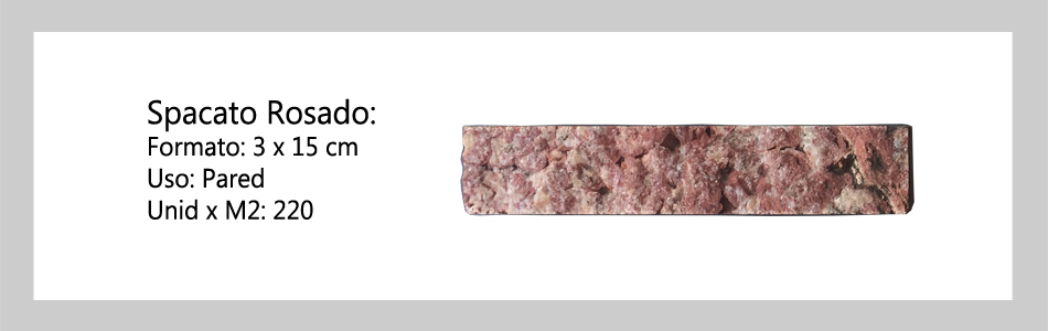 Spacato 3x15 Rosado - Terraceramic's